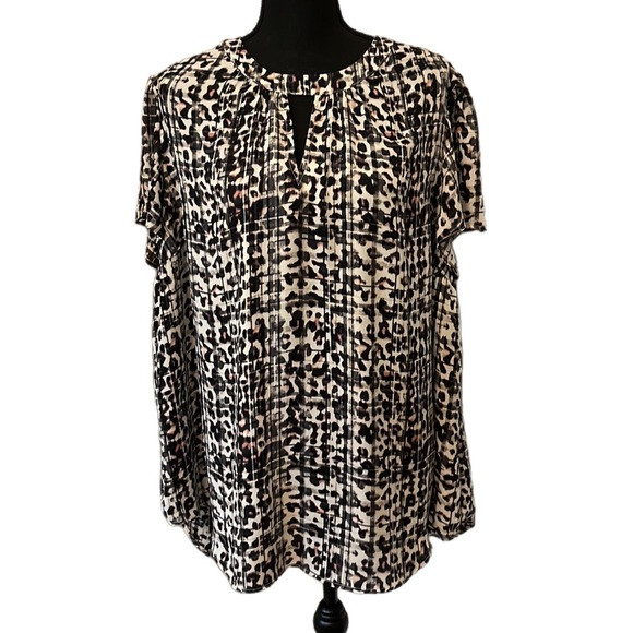 torrid | Tops | Torrid Pink And Black Leopard Print Keyhole Top | Poshmark